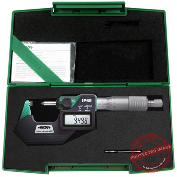 INSIZE 3566 Digital Crimp Micrometer (Cable Output, Res; 0.001mm) IP65, Range; ⌀25mm-50mm-75mm ...
