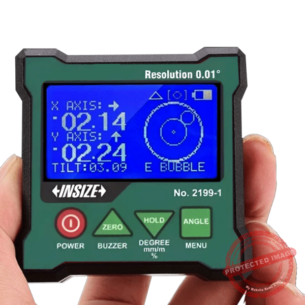 INSIZE 2199-1 Digital Level Dual Axis & Gyro Angle Meter (Rechargeable ...